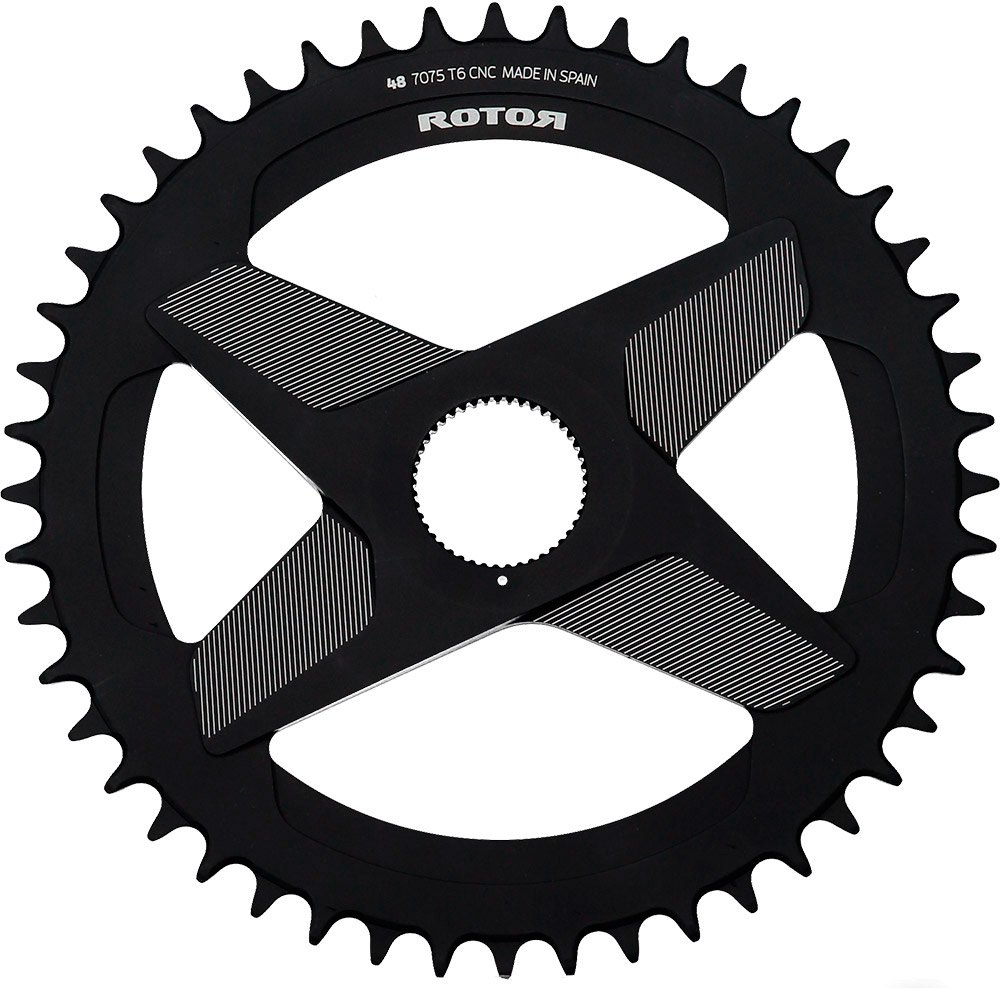 Rotor Round Direct Mount Chainring Negro 46t