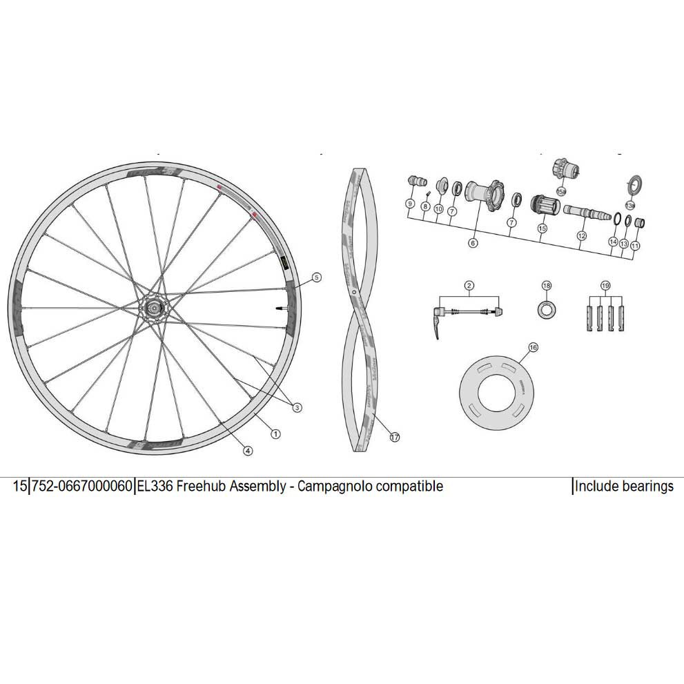 Vision Metron Sl Disc For Campagnolo El336 Negro